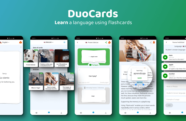 DuoCards - Language Learning App DuoCards - Language Learning App